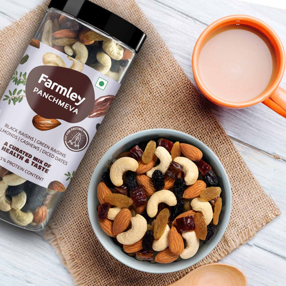 Panchmeva - Dry Fruits Mix (405g) – Farmley | Connedit Business ...