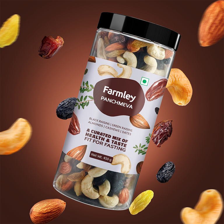 Panchmeva - Dry Fruits Mix (405g) – Farmley | Connedit Business ...