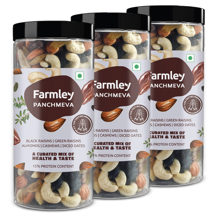 Panchmeva - Dry Fruits Mix (405g) – Farmley | Connedit Business ...