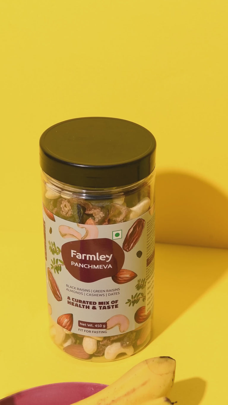 Panchmeva - Dry Fruits Mix (405g) – Farmley | Connedit Business ...